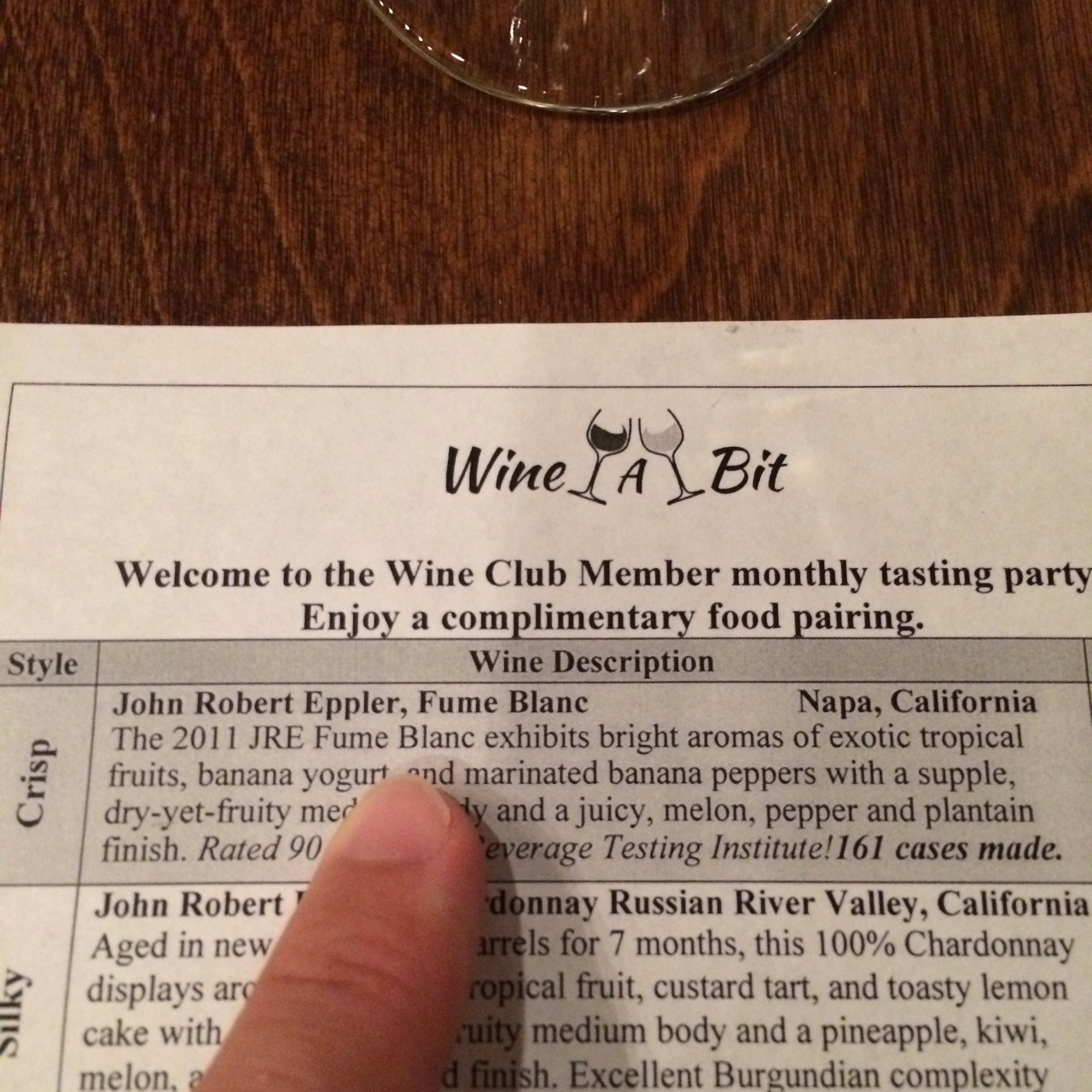 John Robert Eppler (JRE Wines) Fumé Blanc Napa Valley Sauvignon Blanc