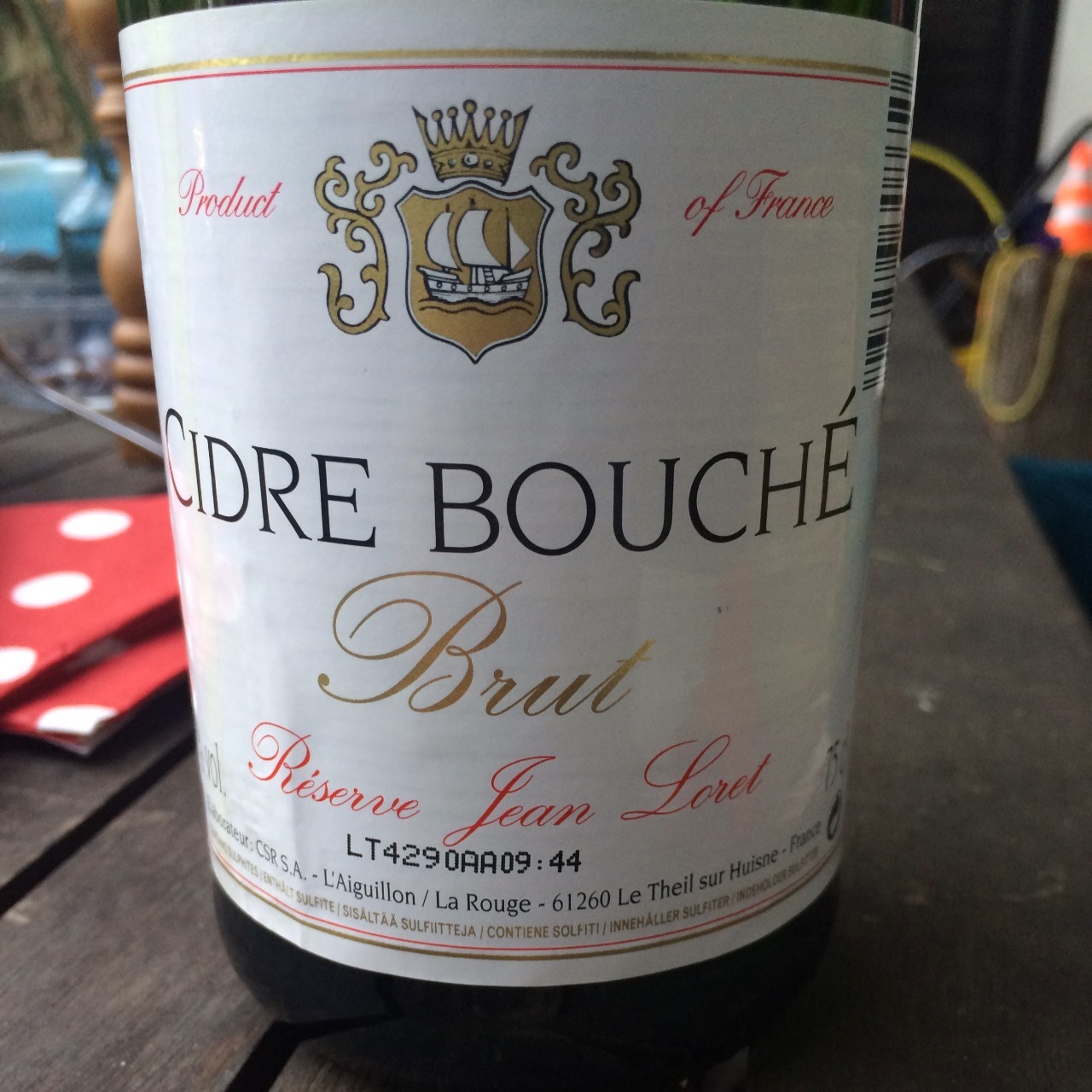 Cidrerie Dujardin Conde-sur-Vire Réserve Jean Loret Brut Cidre Bouché