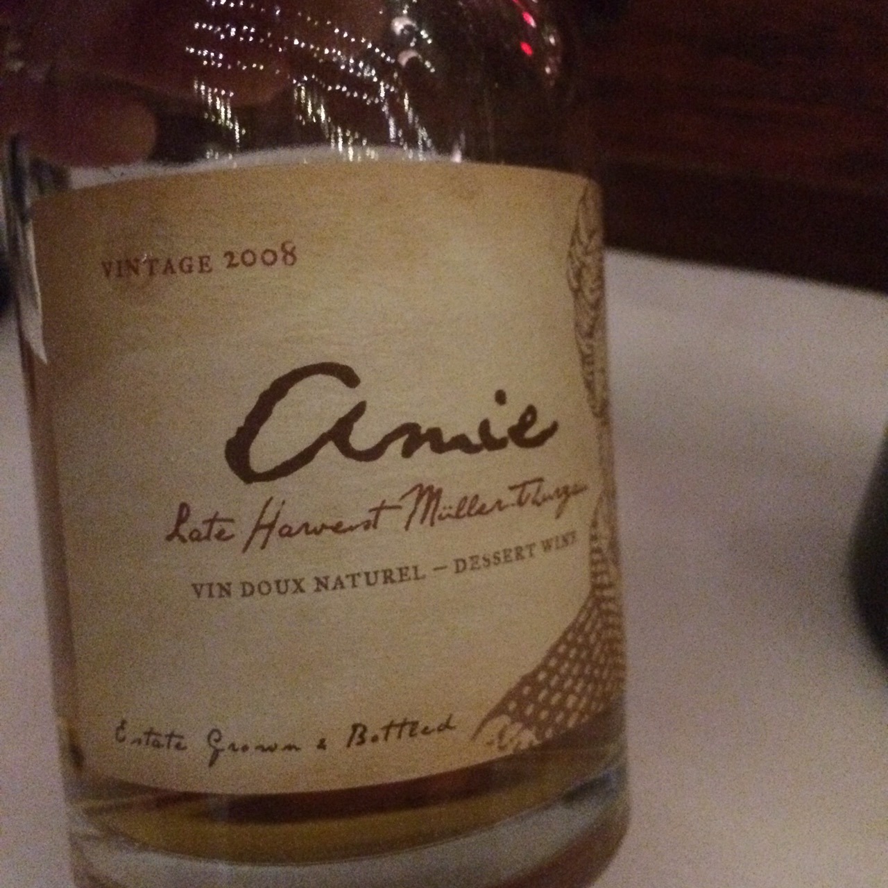 Anne Amie Vineyards Amie Late Harvest Müller-Thurgau