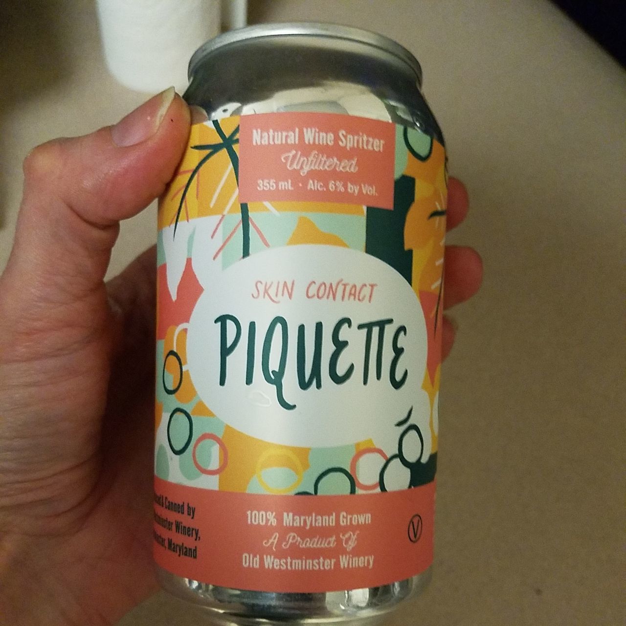 Old Westminster Skin Contact Piquette White Blend