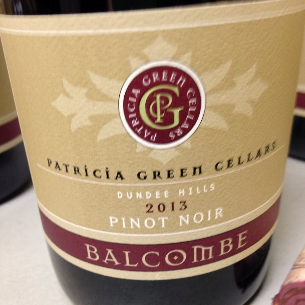 Patricia Green Cellars Balcombe Dundee Hills Pinot Noir