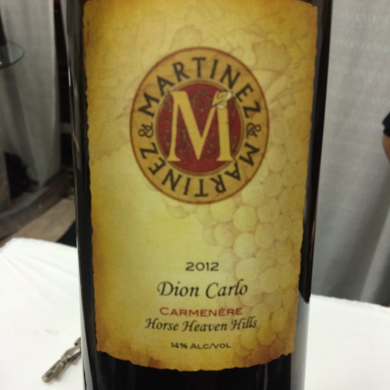 Martinez & Martinez Dion Carlo Horse Heaven Hills Carménère