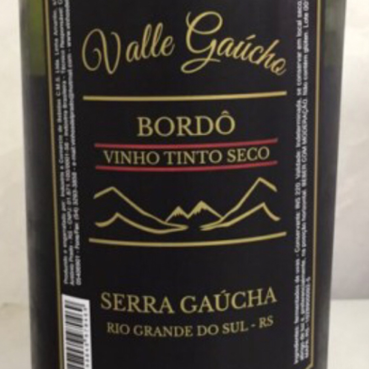 Rio Grande do Sul - RS Valle Gaucha Bordô Vinho Tinto