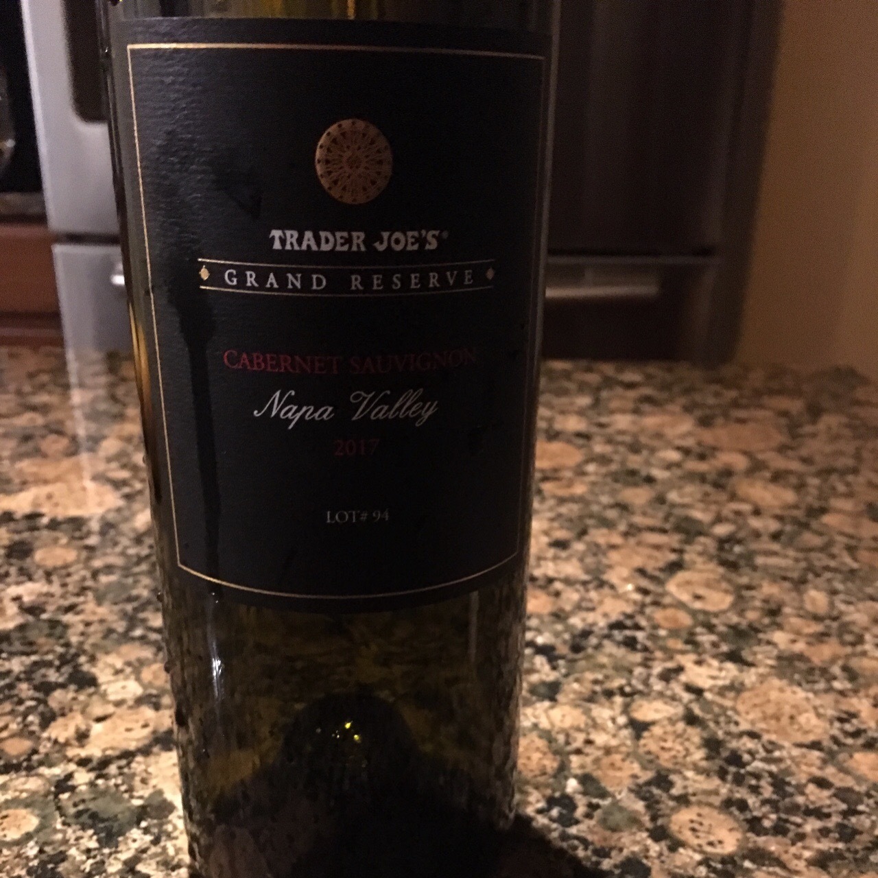 Trader Joe's Grand Reserve Lot# 94 Napa Valley Cabernet Sauvignon