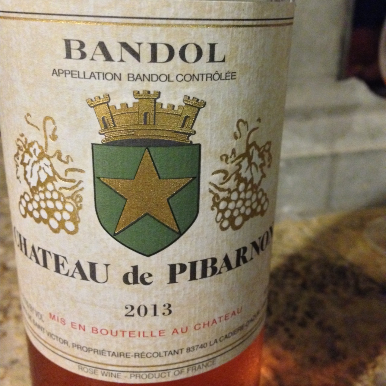 Château de Pibarnon (Comte de Saint Victor) Bandol Rosé Blend