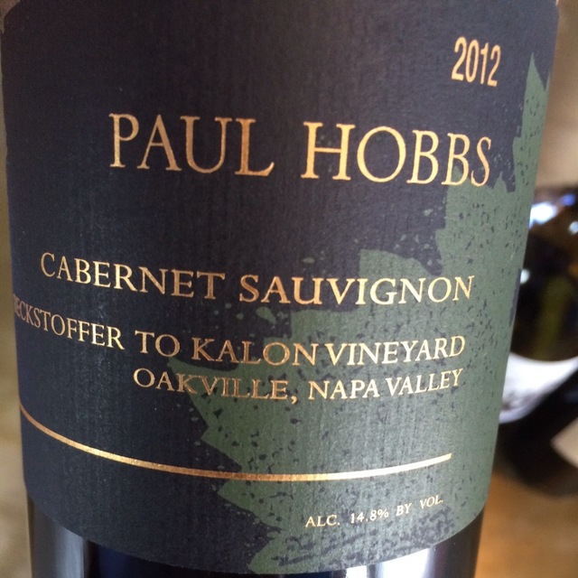 Paul Hobbs Beckstoffer To Kalon Vineyard Cabernet Sauvignon 2012 ...