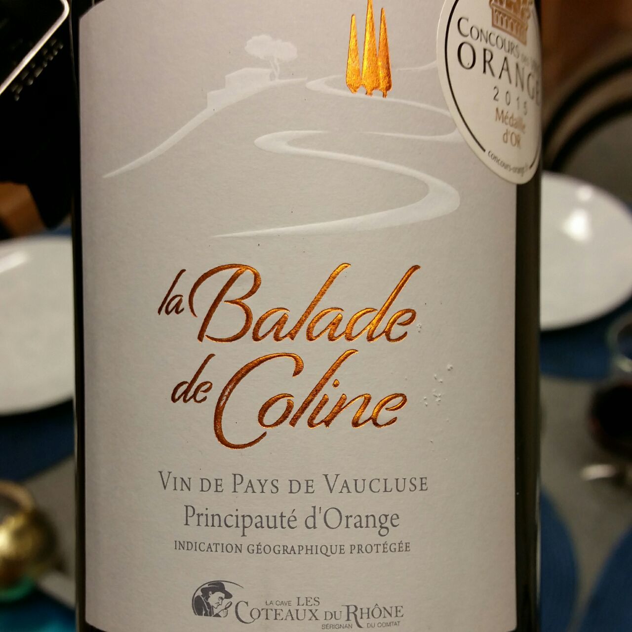 Cave Les Coteaux Du Rhône La Balade de Coline Vaucluse Red Rhone Blend