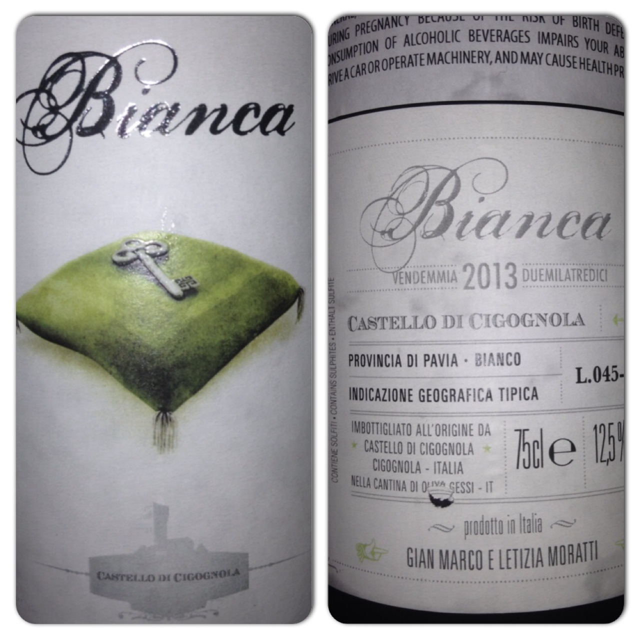 Castello di Cigognola Bianca Barbera