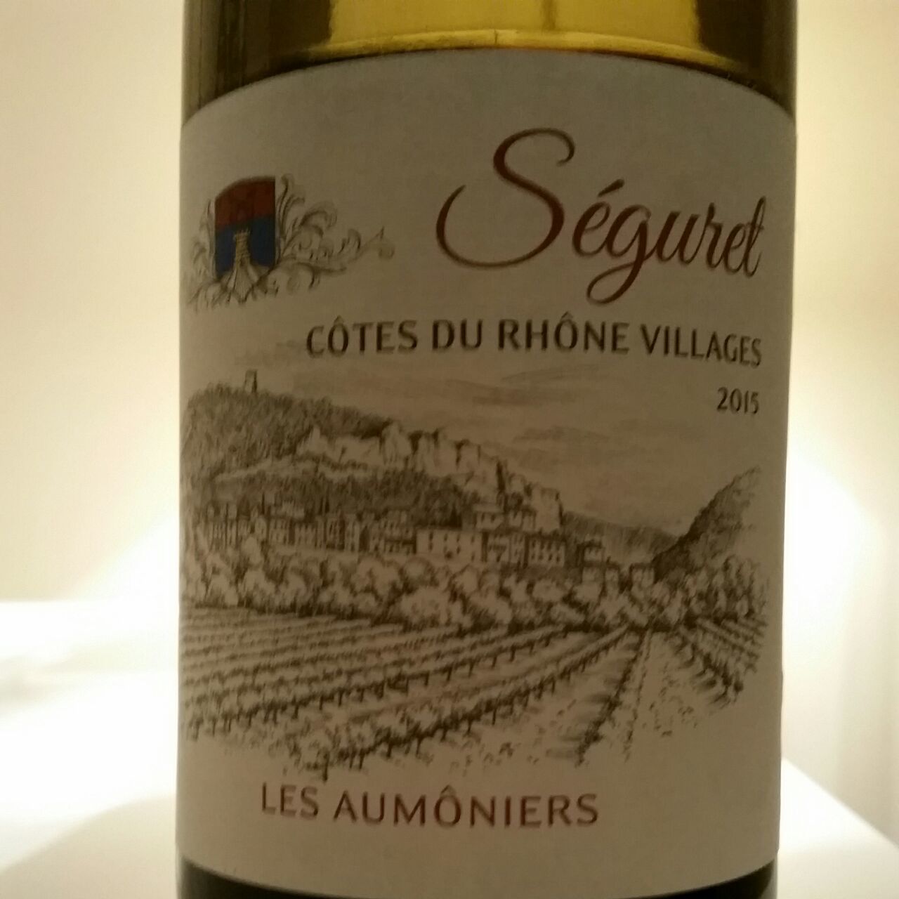 Les Aumoniers Séguret Côtes Du Rhône Villages Red Rhone Blend