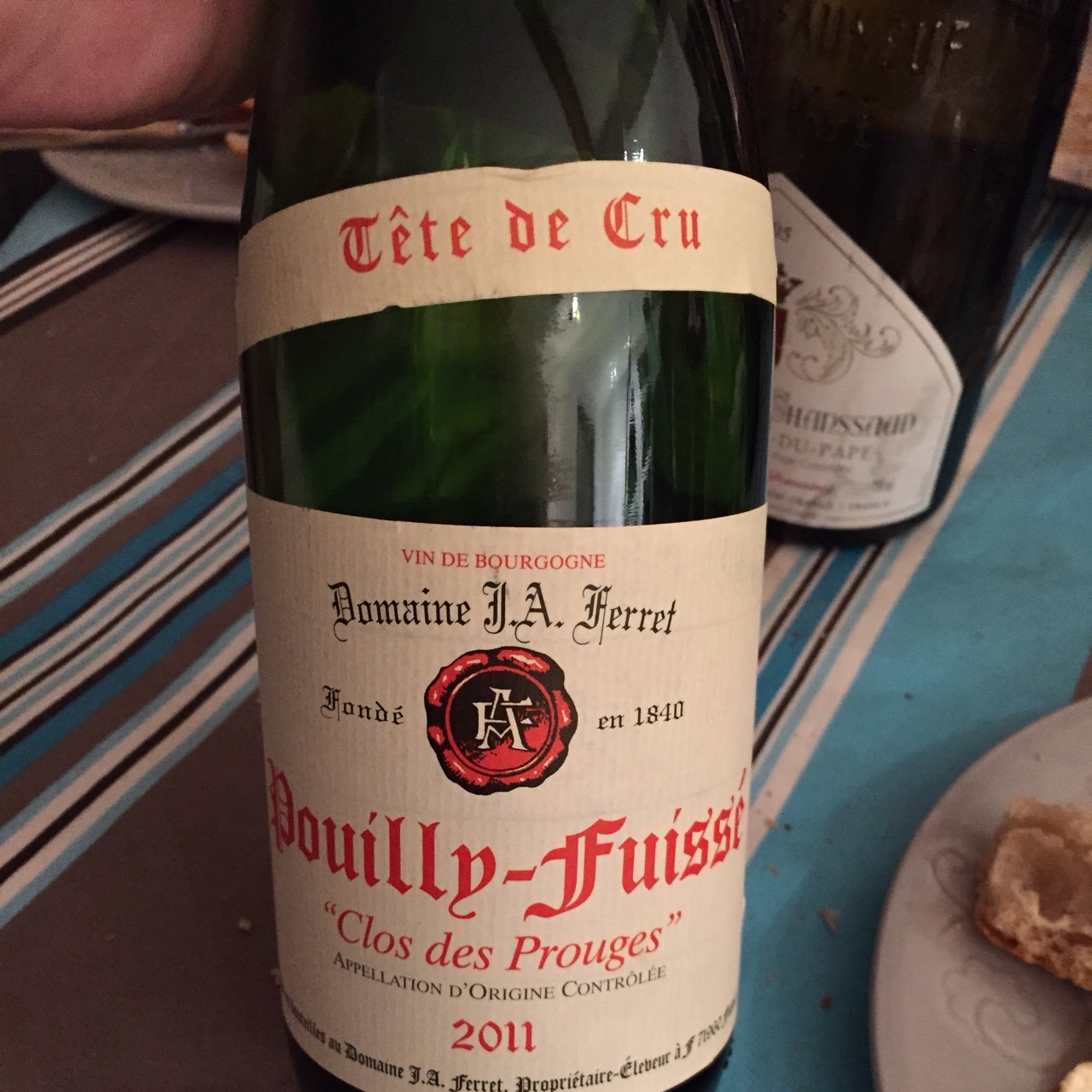 Domaine J. A. Ferret Pouilly-Fuissé Clos des Prouges Chardonnay