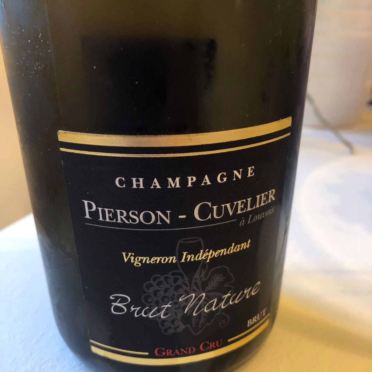Pierson-Cuvelier Vigneron Independant Brut Nature Grand Cru Champagne Blend
