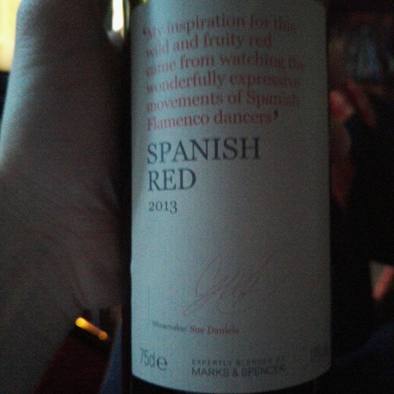 Sue Daniels Spanish Red Blend