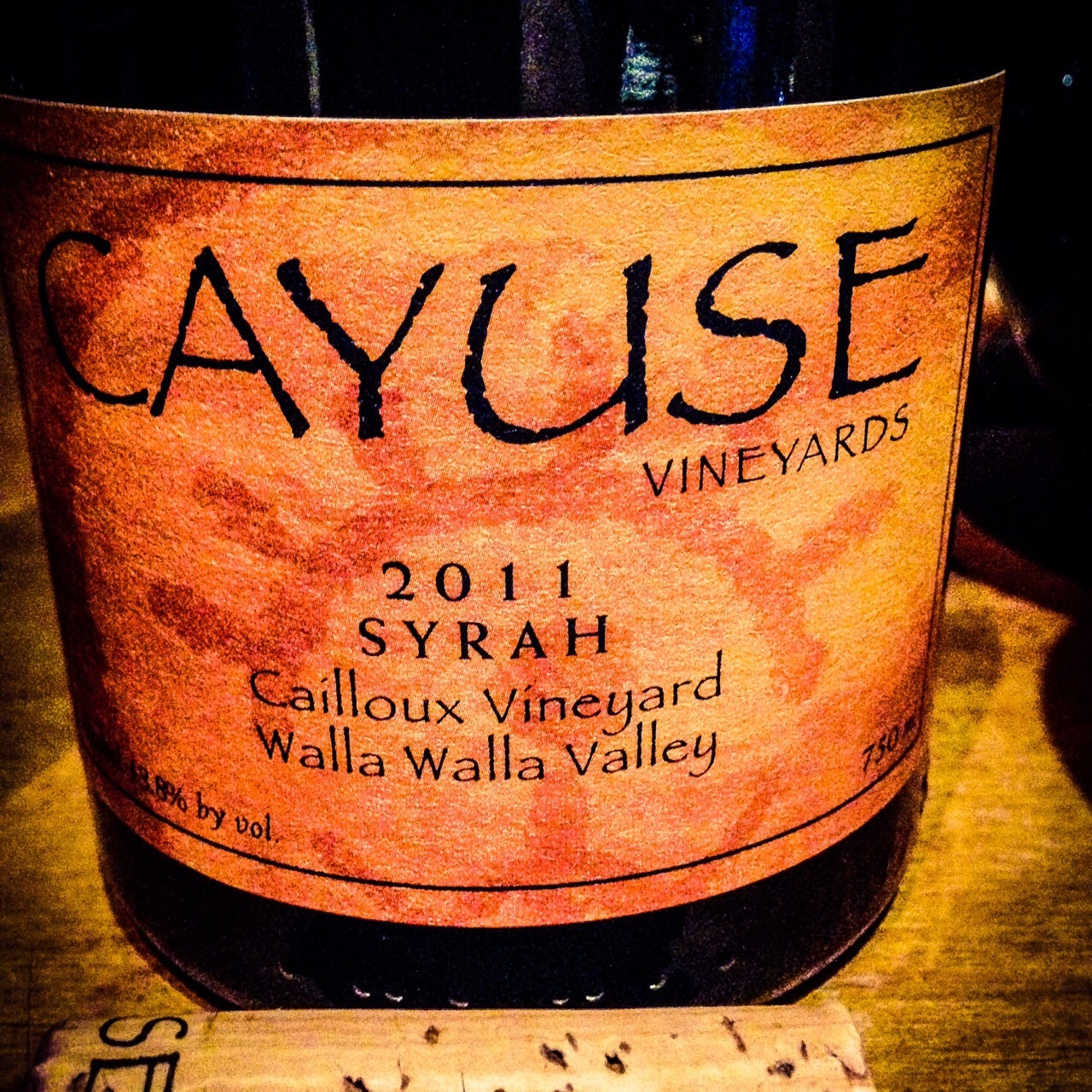 Cayuse Vineyards Cailloux Vineyard Syrah