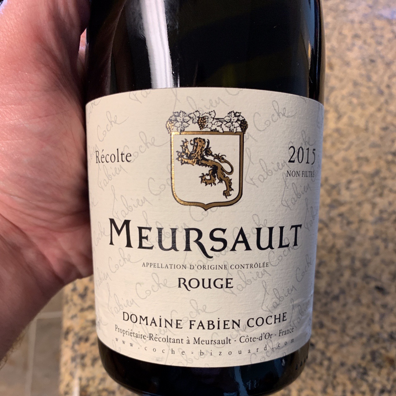 Domaine Fabien Coche Rouge Meursault Pinot Noir