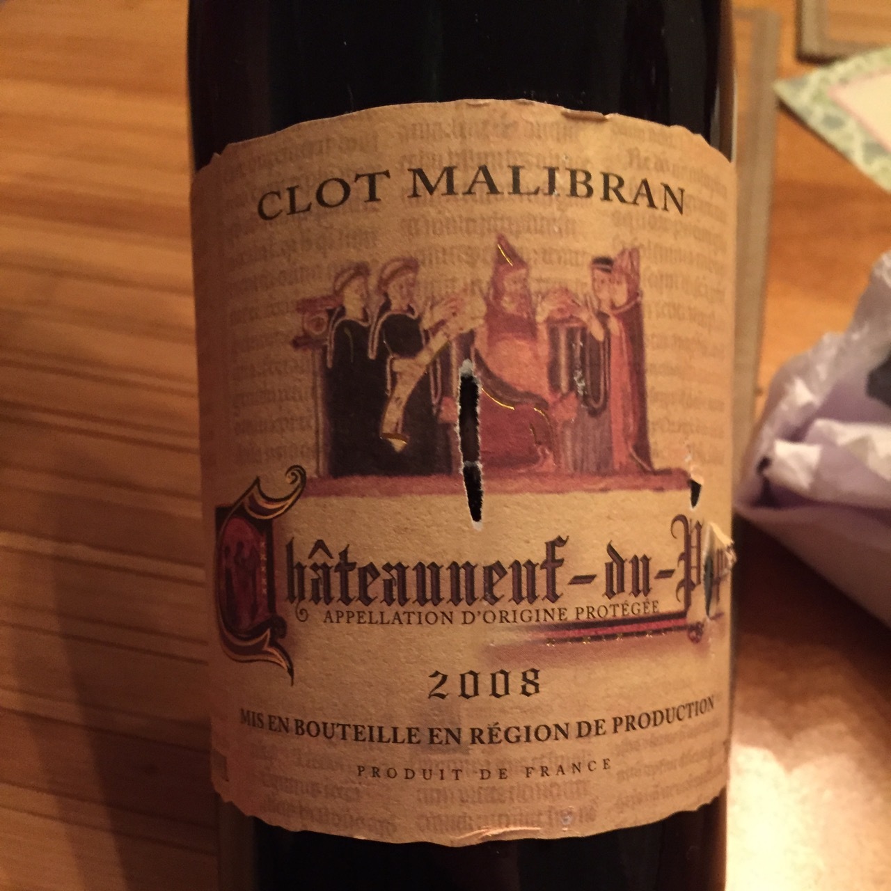 Clot Malibran Chateauneauf-Du-Pape Red Rhone Blned