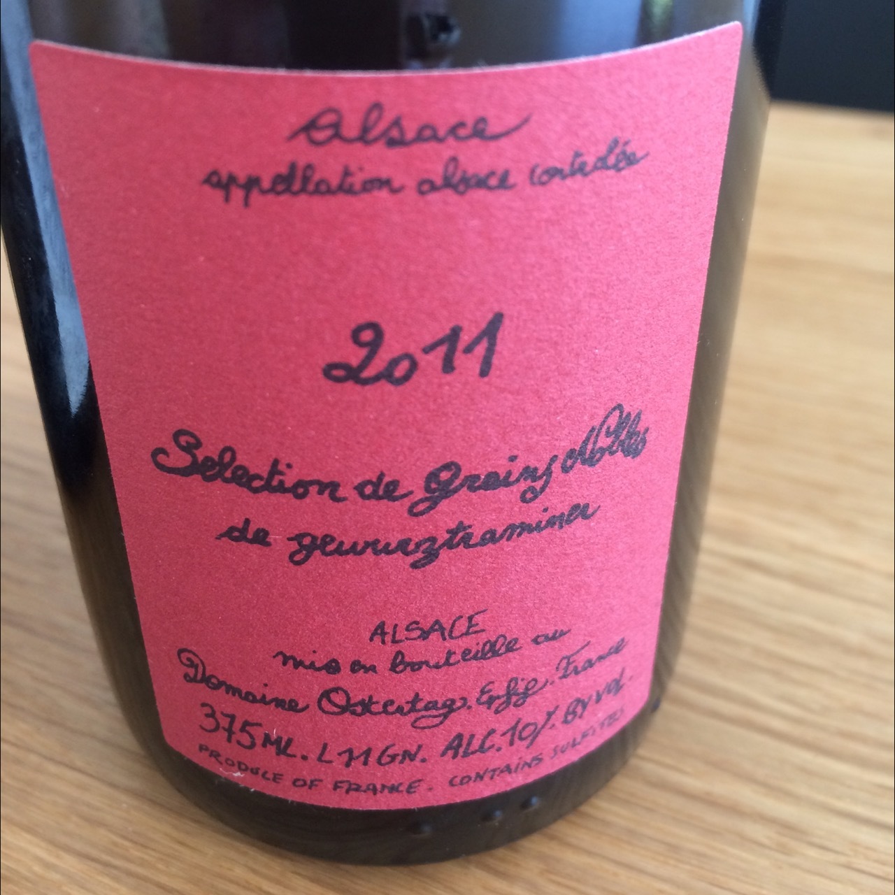 Domaine Ostertag Selection de Grains Nobles de Gewurztraminer