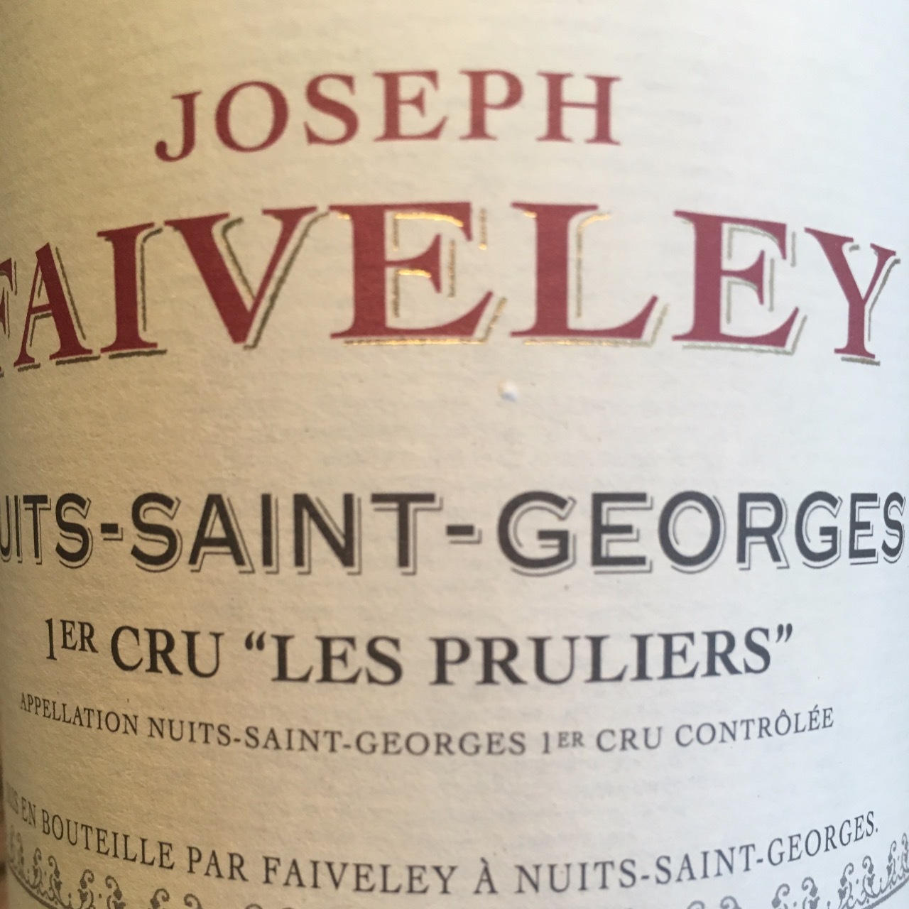 Domaine Faiveley (Joseph Faiveley) Les Pruliers Nuits-Saint-Georges 1er ...