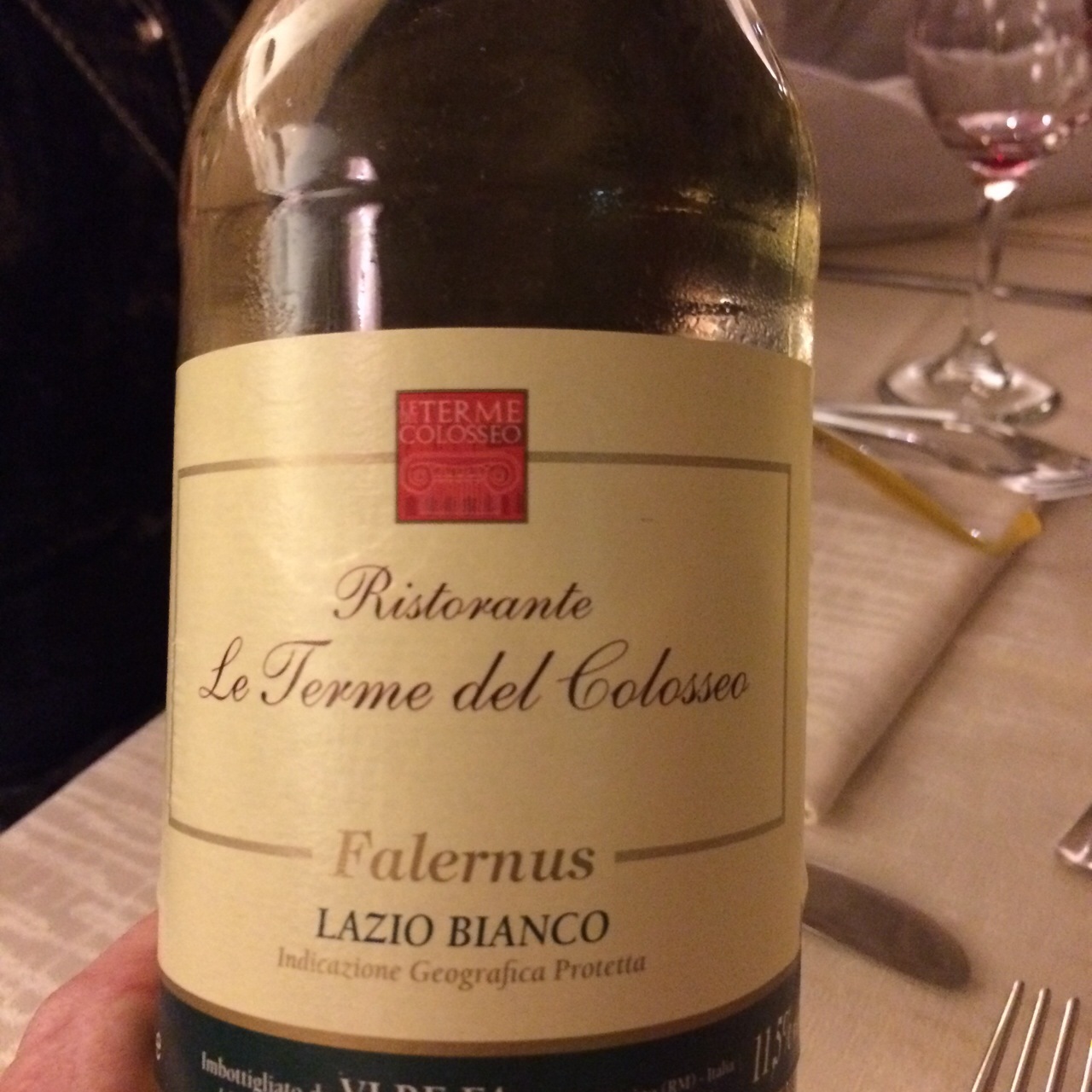 Ristorante Le Terme del Colosseo Falernus Lazio Bianco
