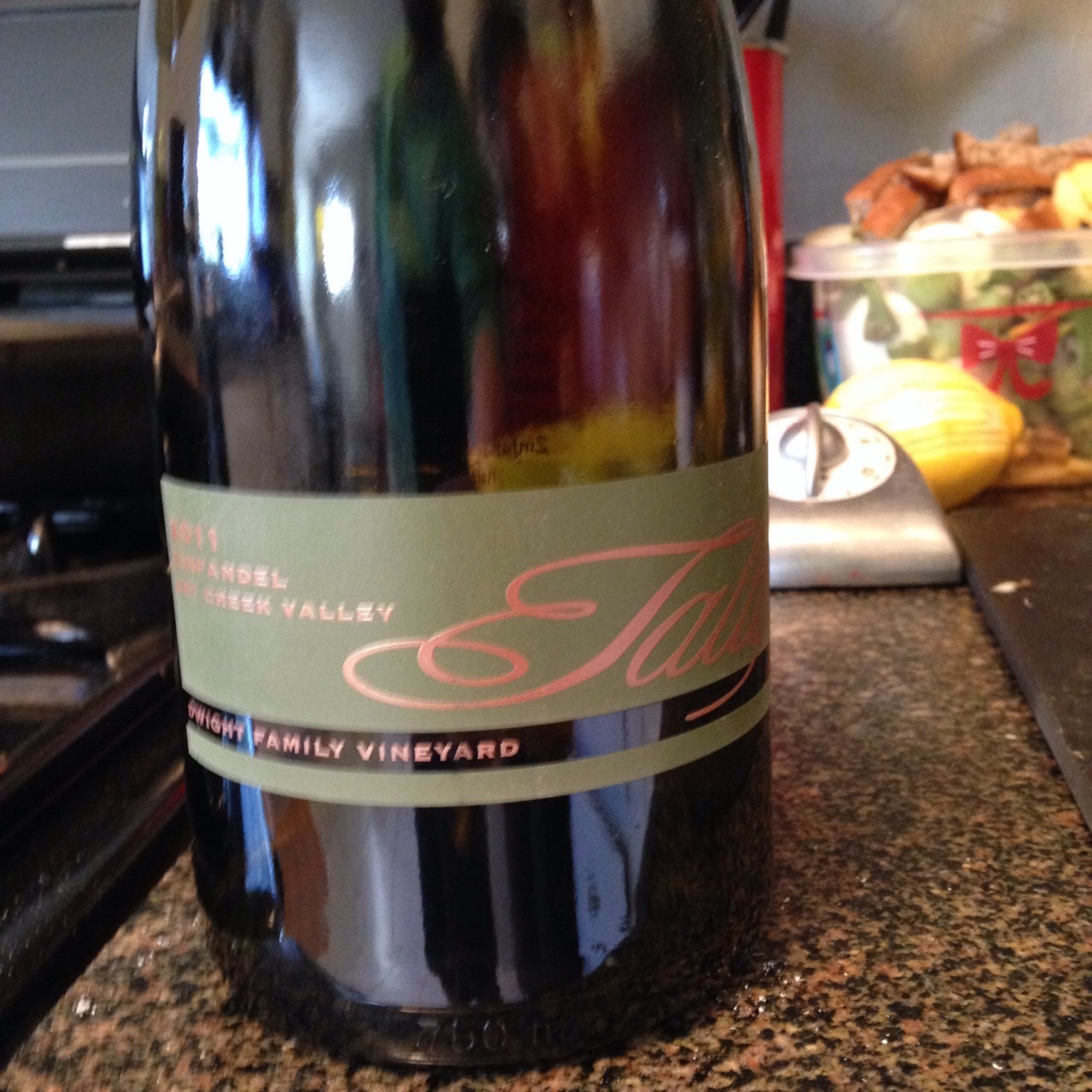 Talty Winery Dwight Family Vineyard Zinfandel