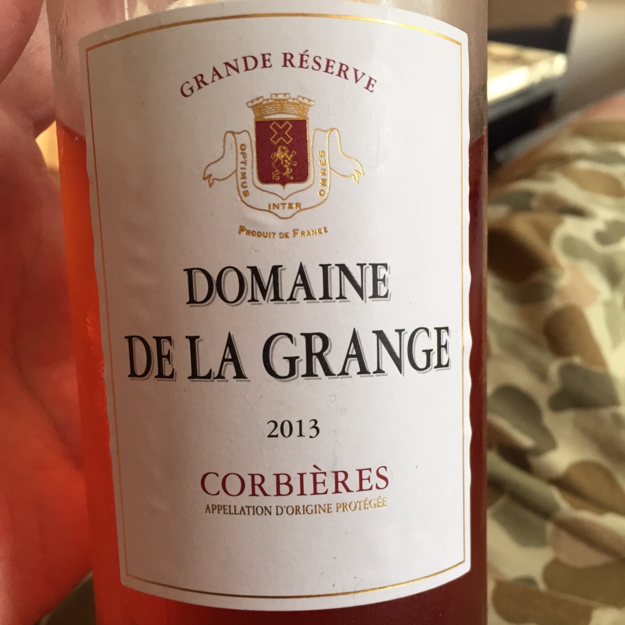 Domaine de La Grange Grande Réserve Corbières Rosé Grenache Cinsault