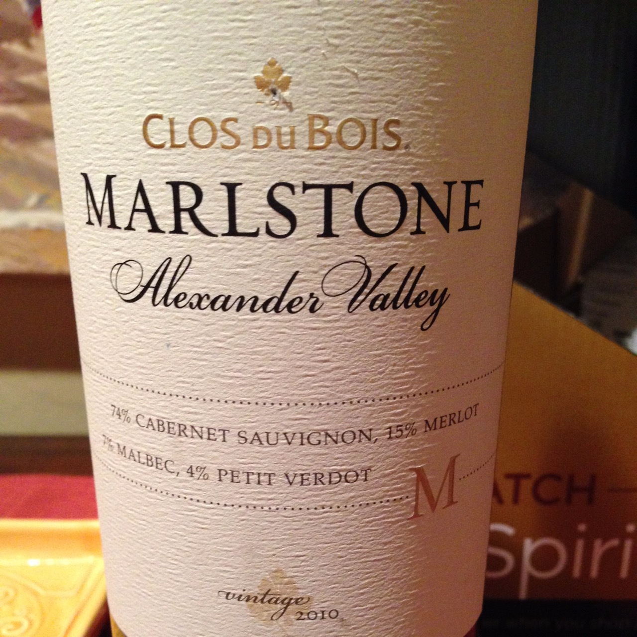 Clos Du Bois Marlstone Alexander Valley Cabernet Sauvignon Blend