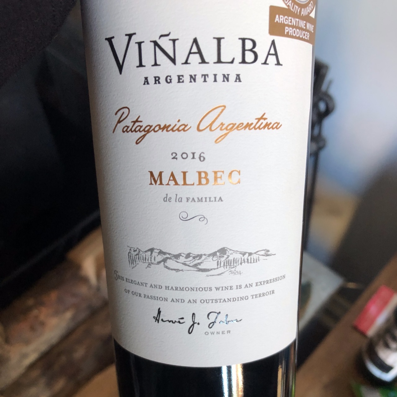 Viñalba Patagonia Malbec de la Familia