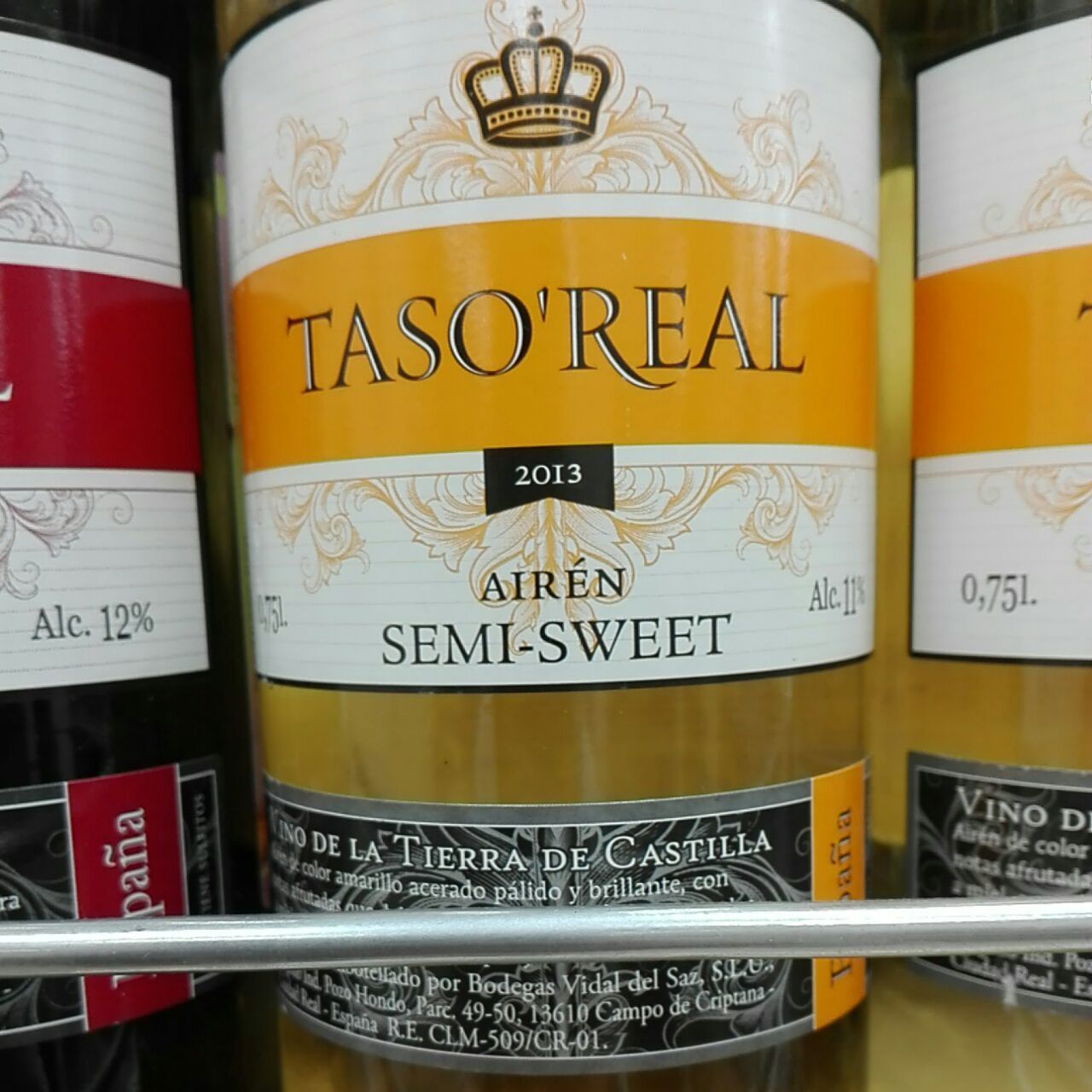 Bodegas Vidal del Saz TASO'REAL Semi-Sweet Vino de la Tierra de ...