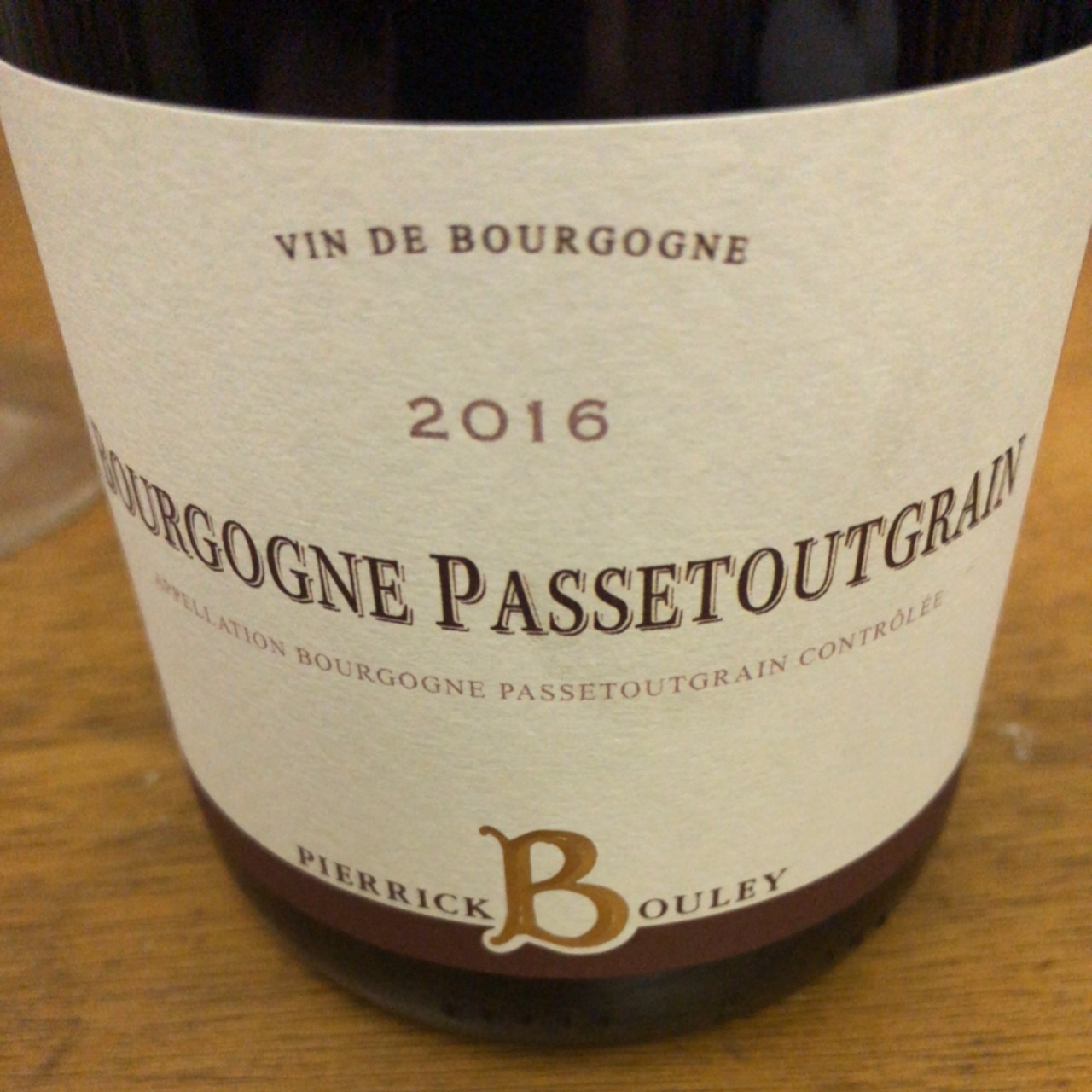 Pierrick Bouley Bourgogne Passetoutgrain Red Blend
