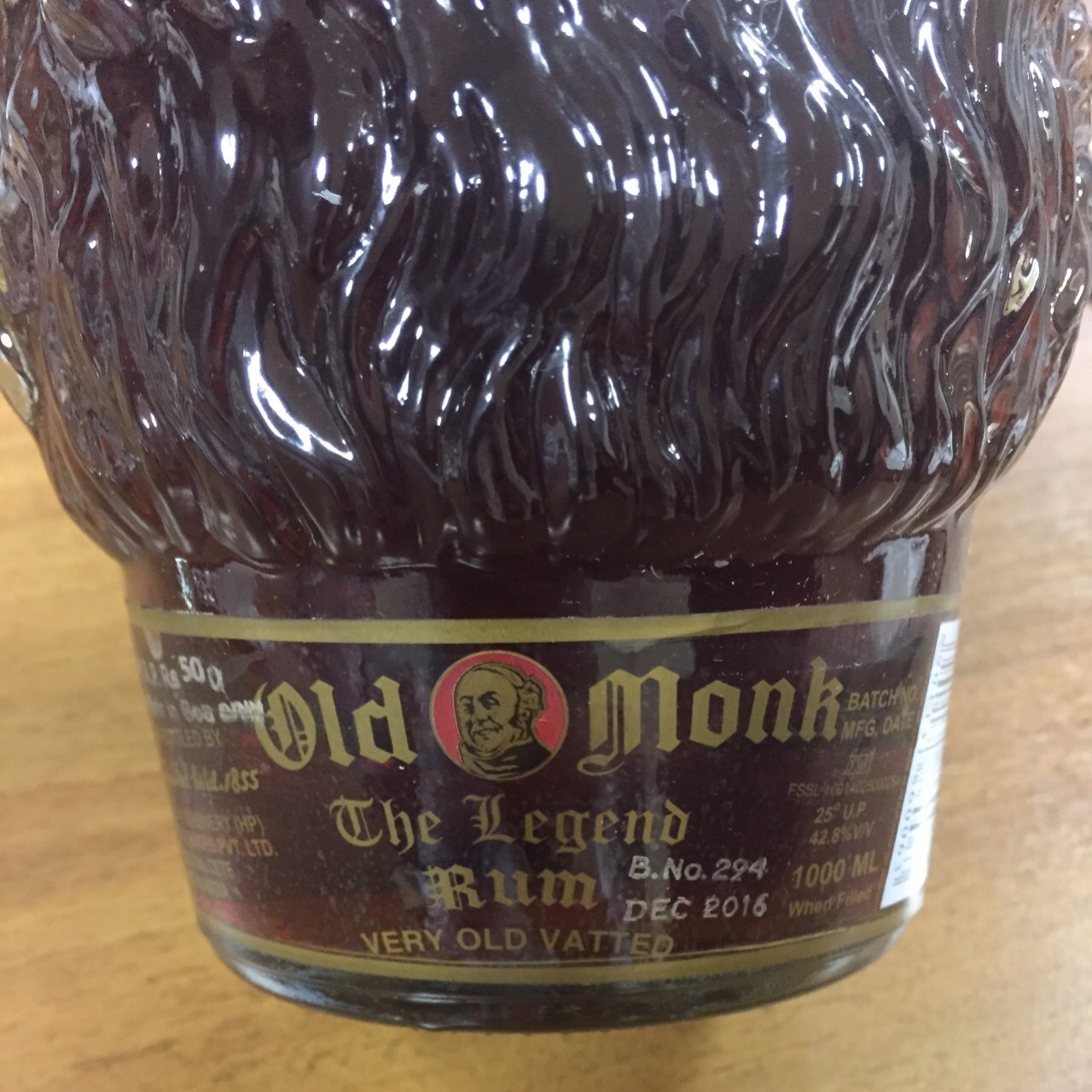 Old Monk Very Old Vatted The Legend Rum