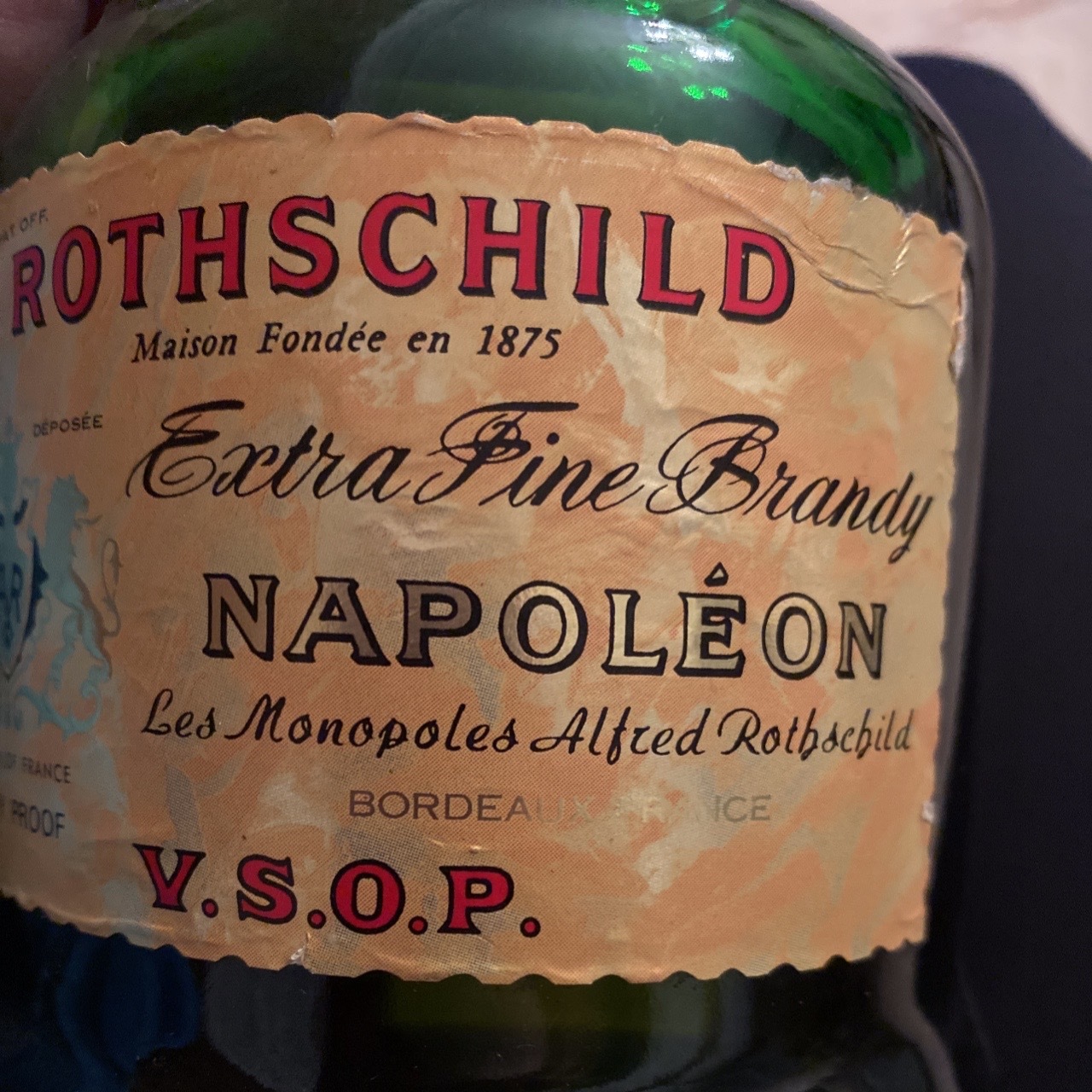 Alfred Rothschild et Cie Extra Fine Napoléon V.S.O.P. Brandy