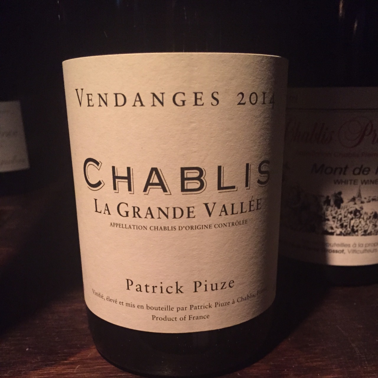 Patrick Piuze La grande Vallée Chablis Chardonnay