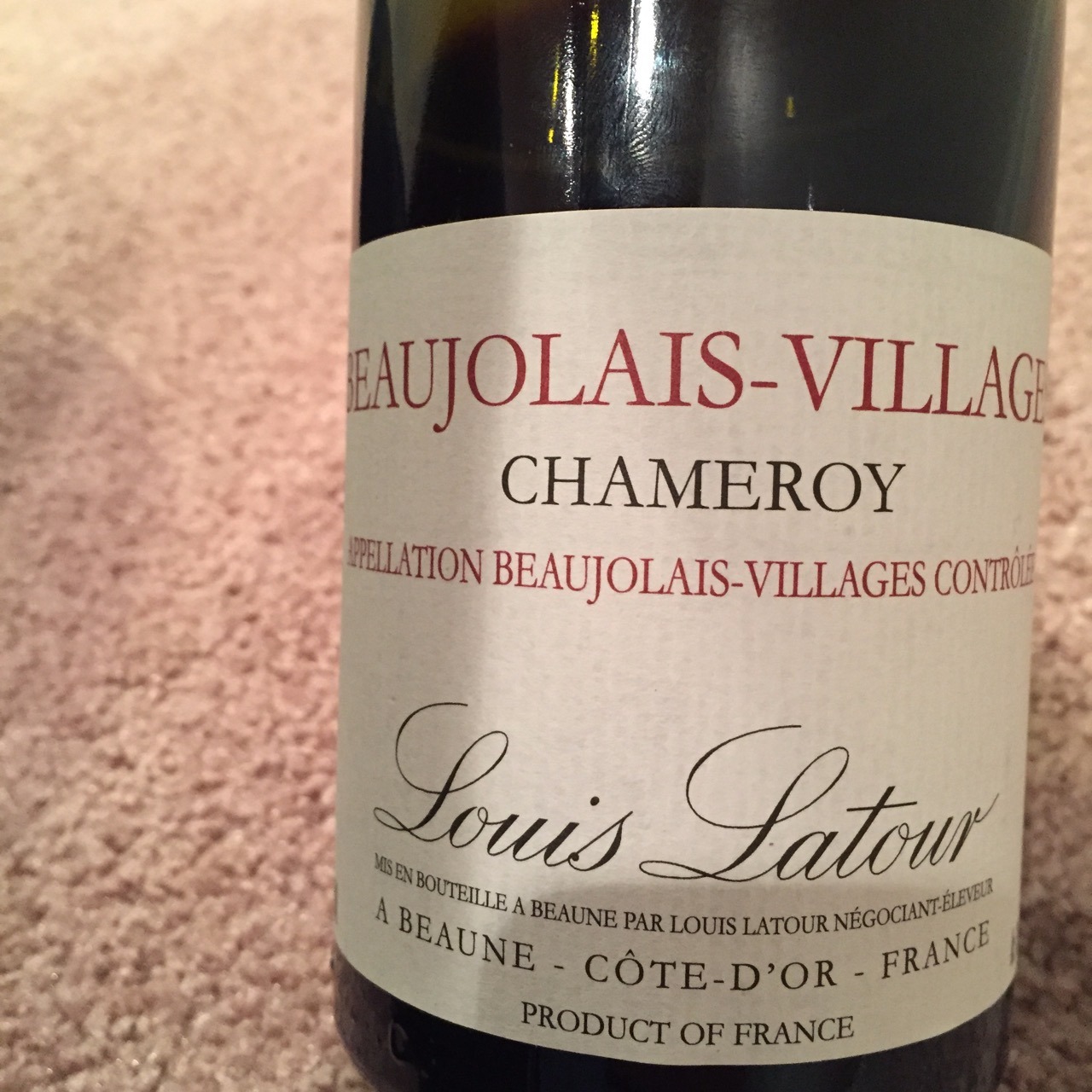 Louis Latour Chameroy Beaujolais-Villages Gamay