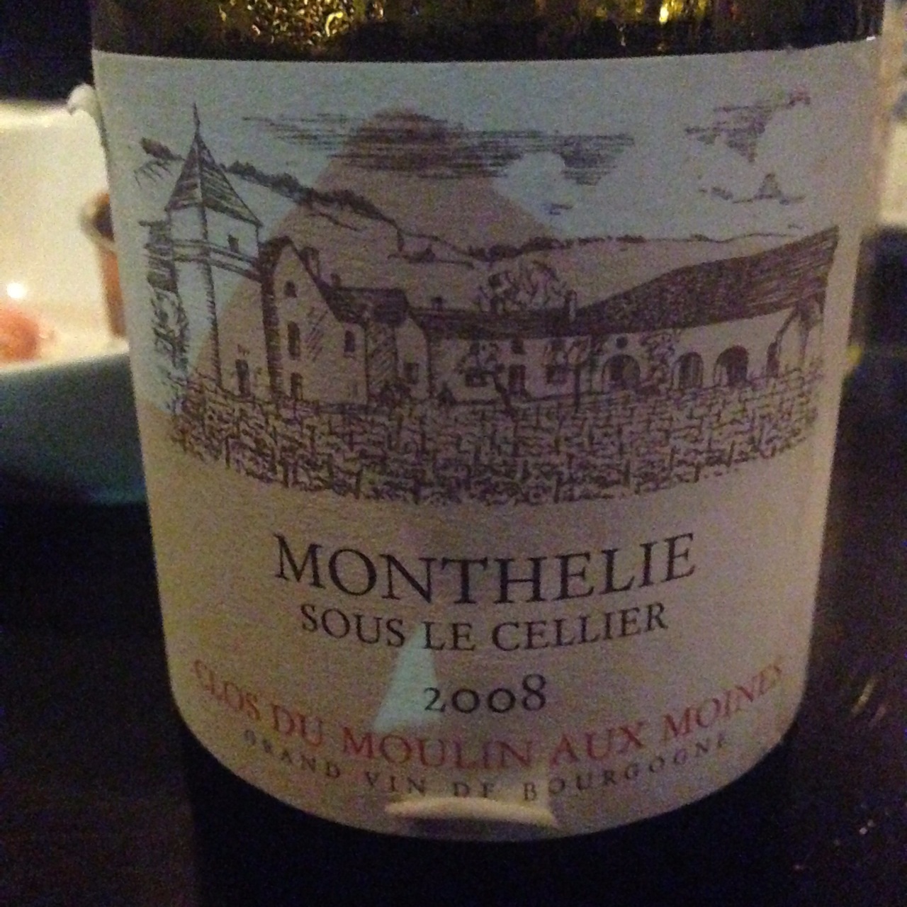 Clos du Moulin aux Moines Sous Le Cellier Monthelie Chardonanay