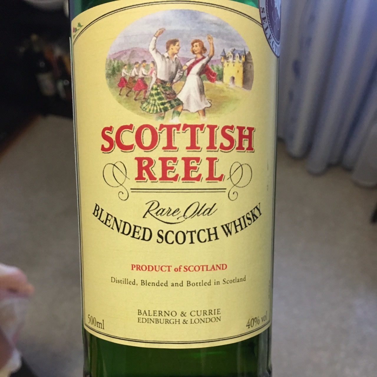 Balerno & Currie Scottish Reel Rare Old Blended Scotch Whisky