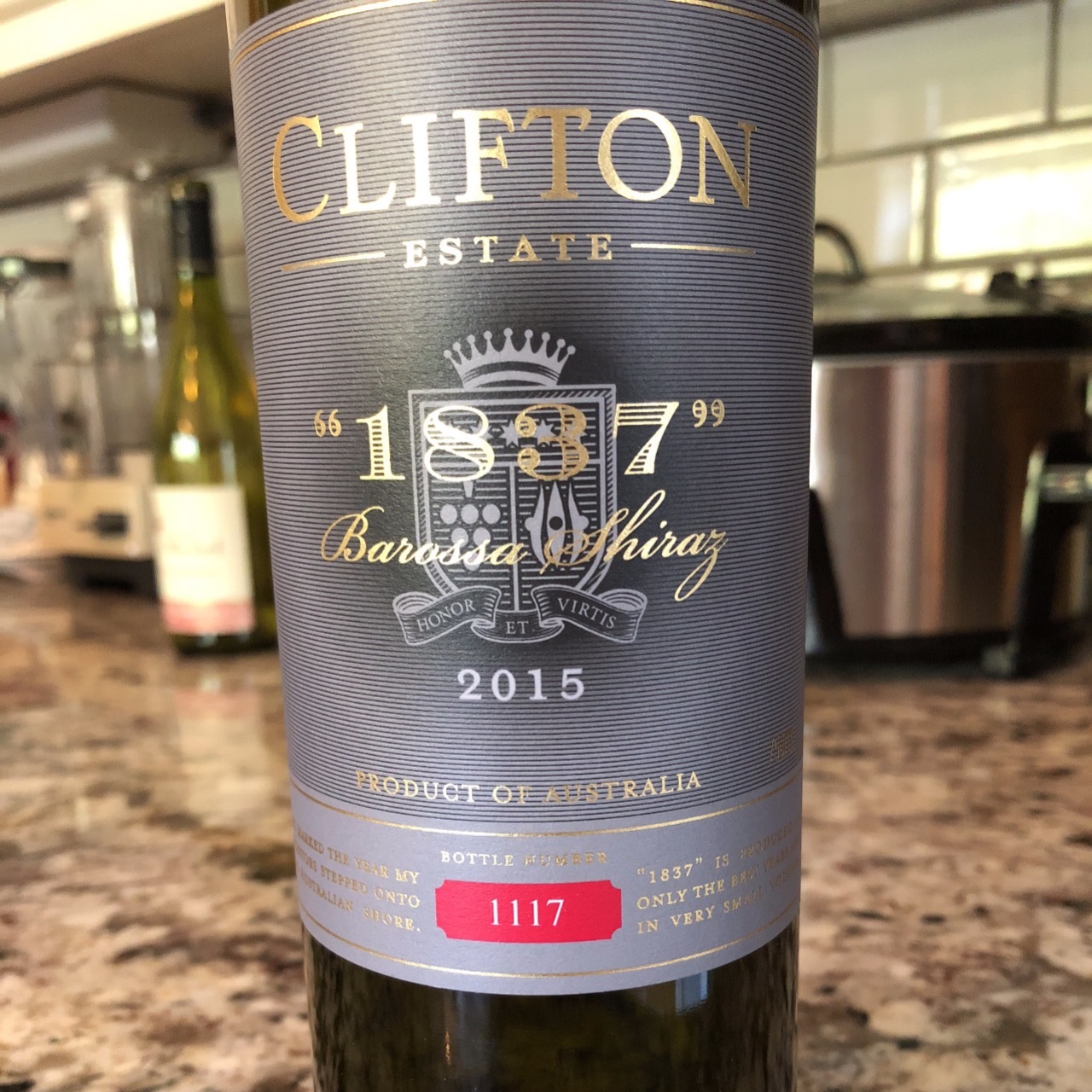 Clifton Estate "1837" Barossa Shiraz