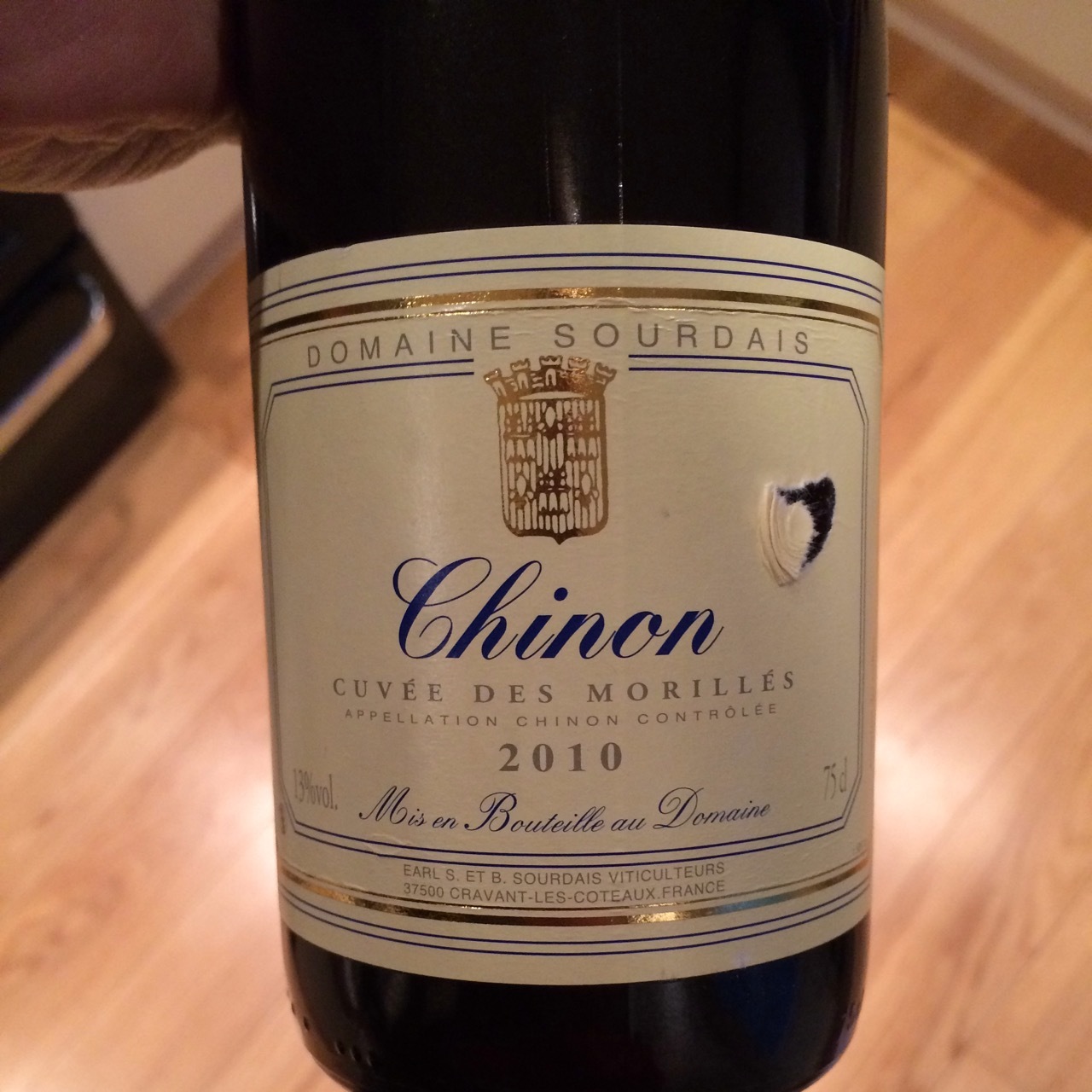 Domaine Sourdais Cuvée Des Morilles Chinon Cabernet Franc