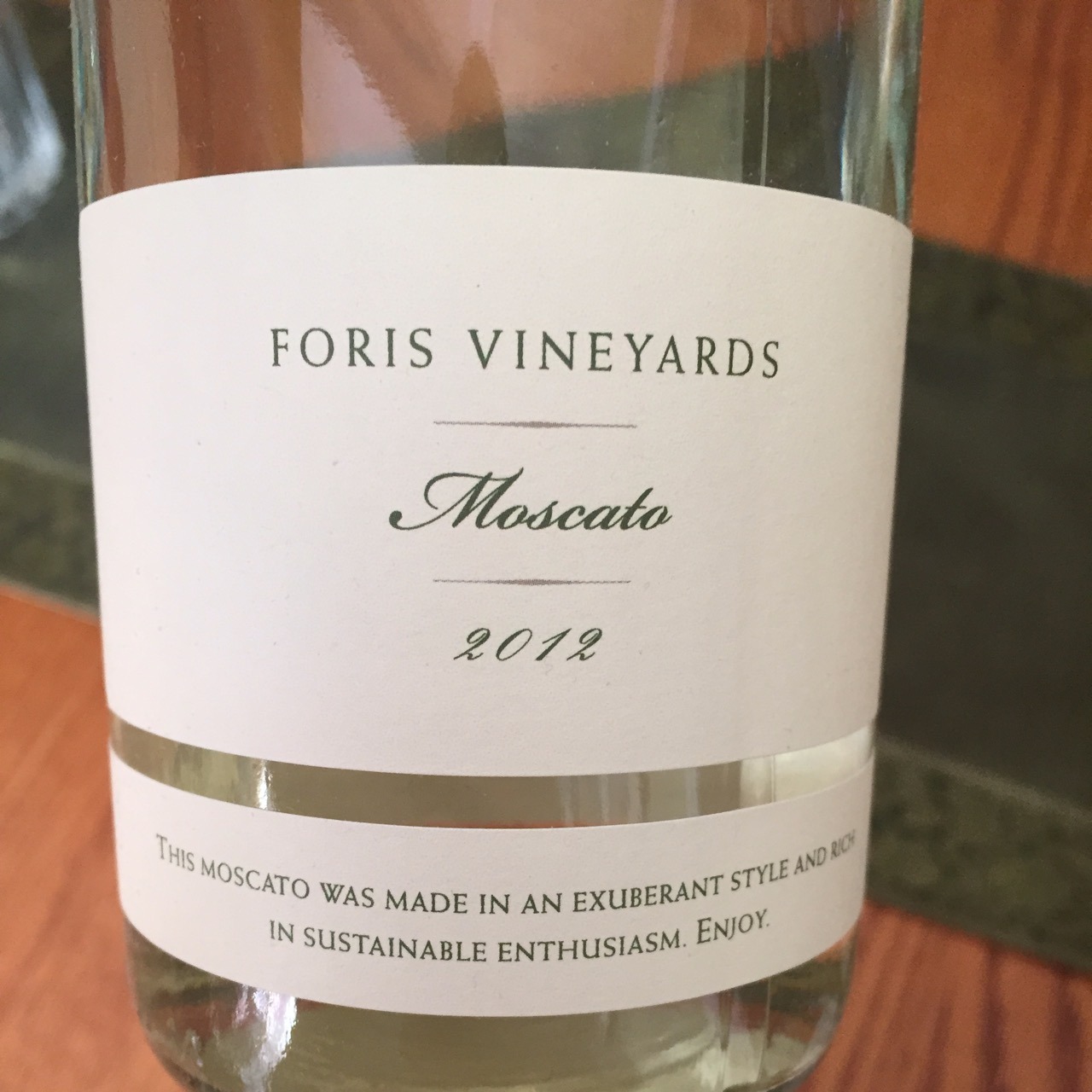 Foris Vineyards Oregon Moscato
