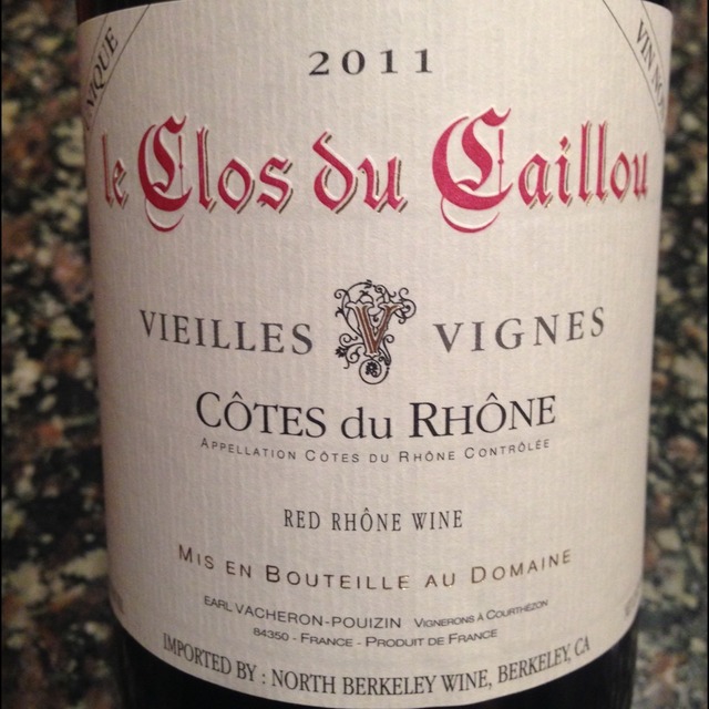 Le Clos du Caillou / Domaine du Caillou Cuvée Unique Vieilles Vignes ...