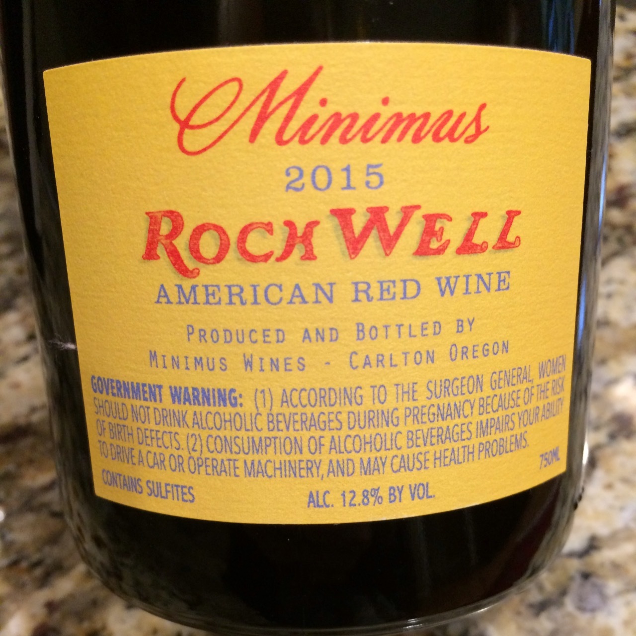 Minimus Wines Rockwell Oregon Red Blend
