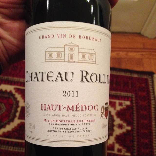Château Rollin Cru Bourgeois Haut-Médoc Red Bordeaux Blend 2011 ...