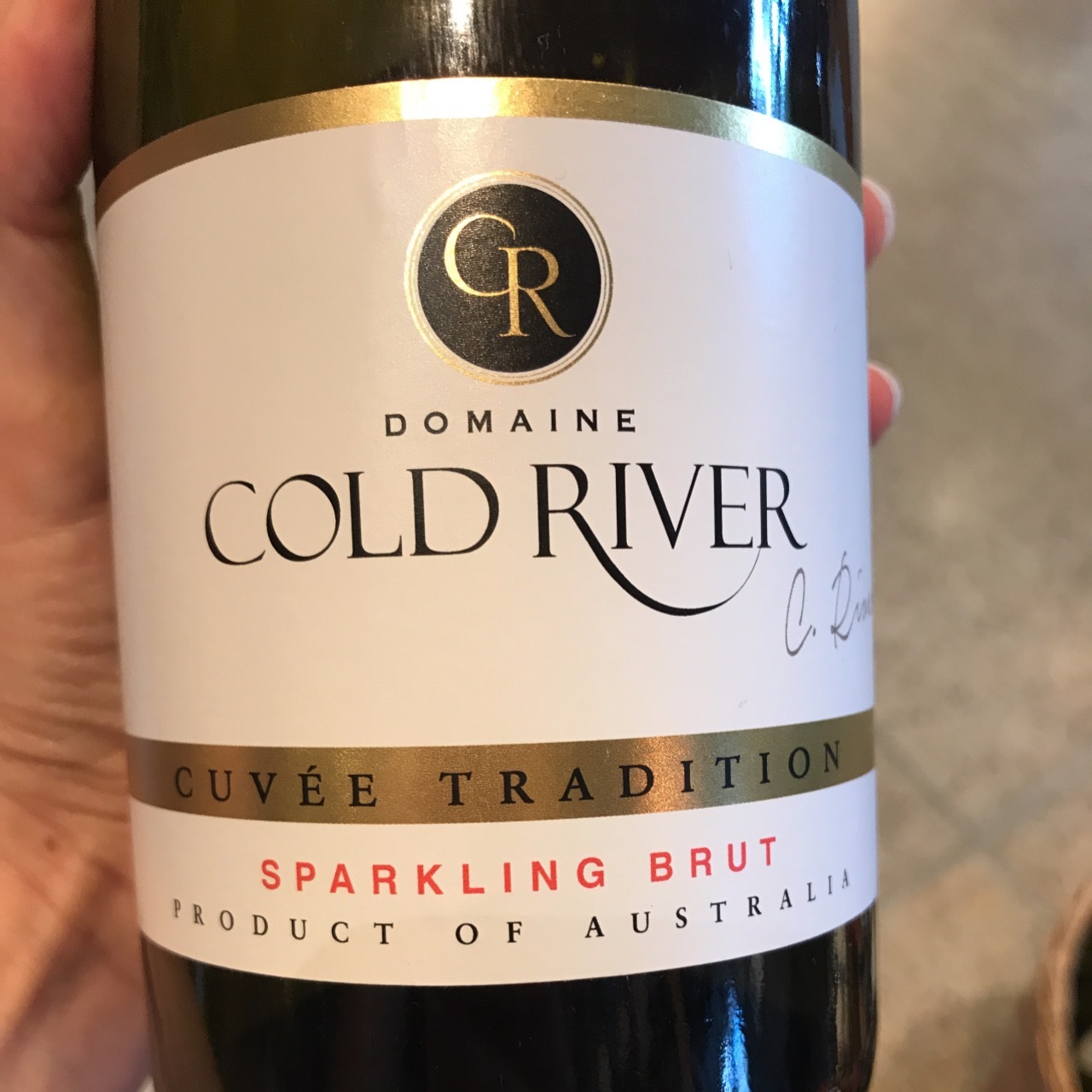 Domaine Cold River Cuvée Tradition Brut Sparkling Chardonnay