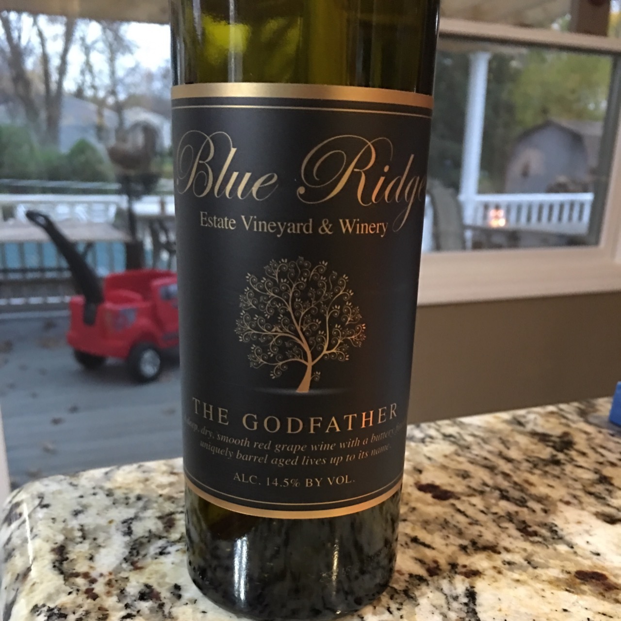 Blue Ridge Estate Vineyard & Winery The Godfather Cabernet Sauvignon
