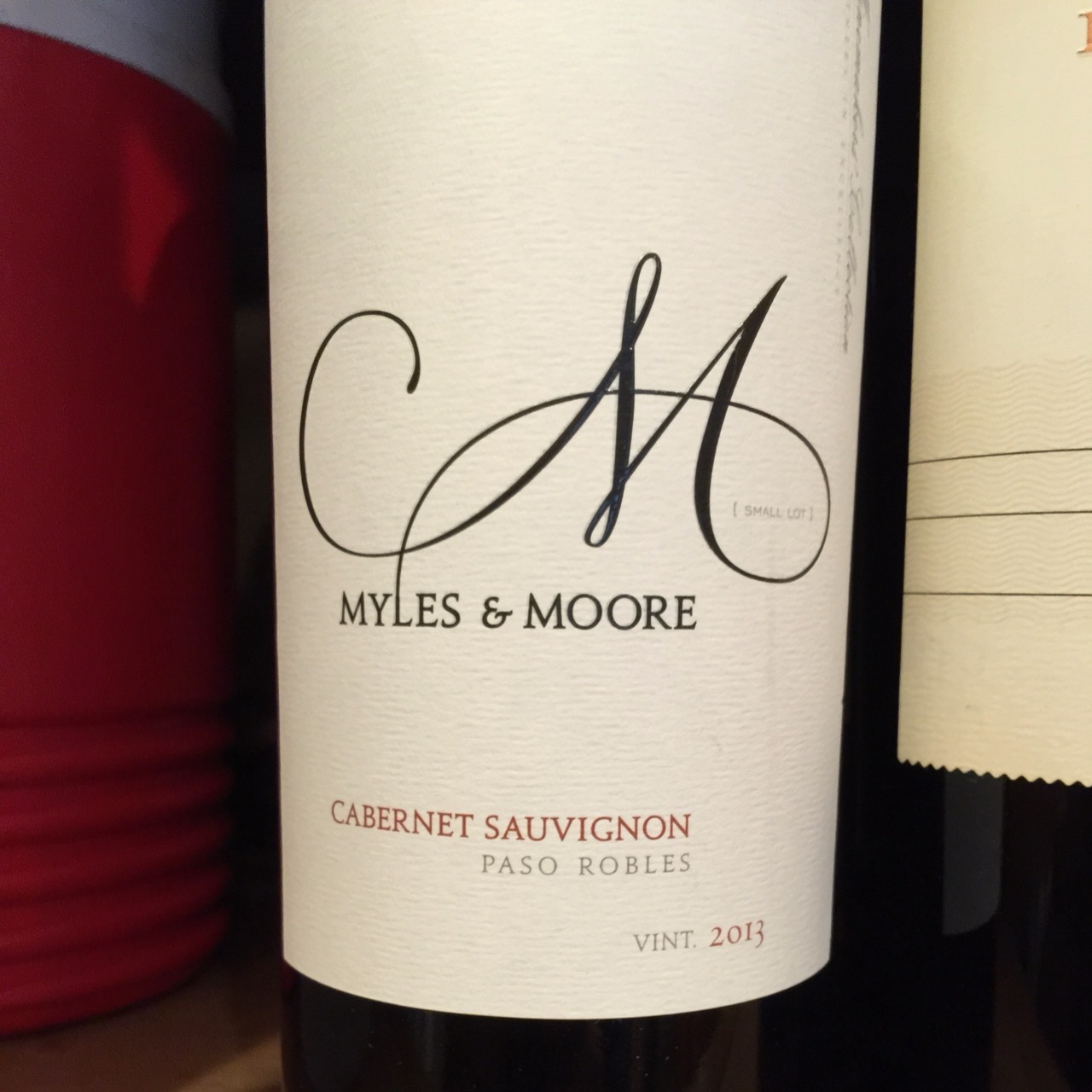 Myles & Moore Small Lot Paso Robles Cabernet Sauvignon