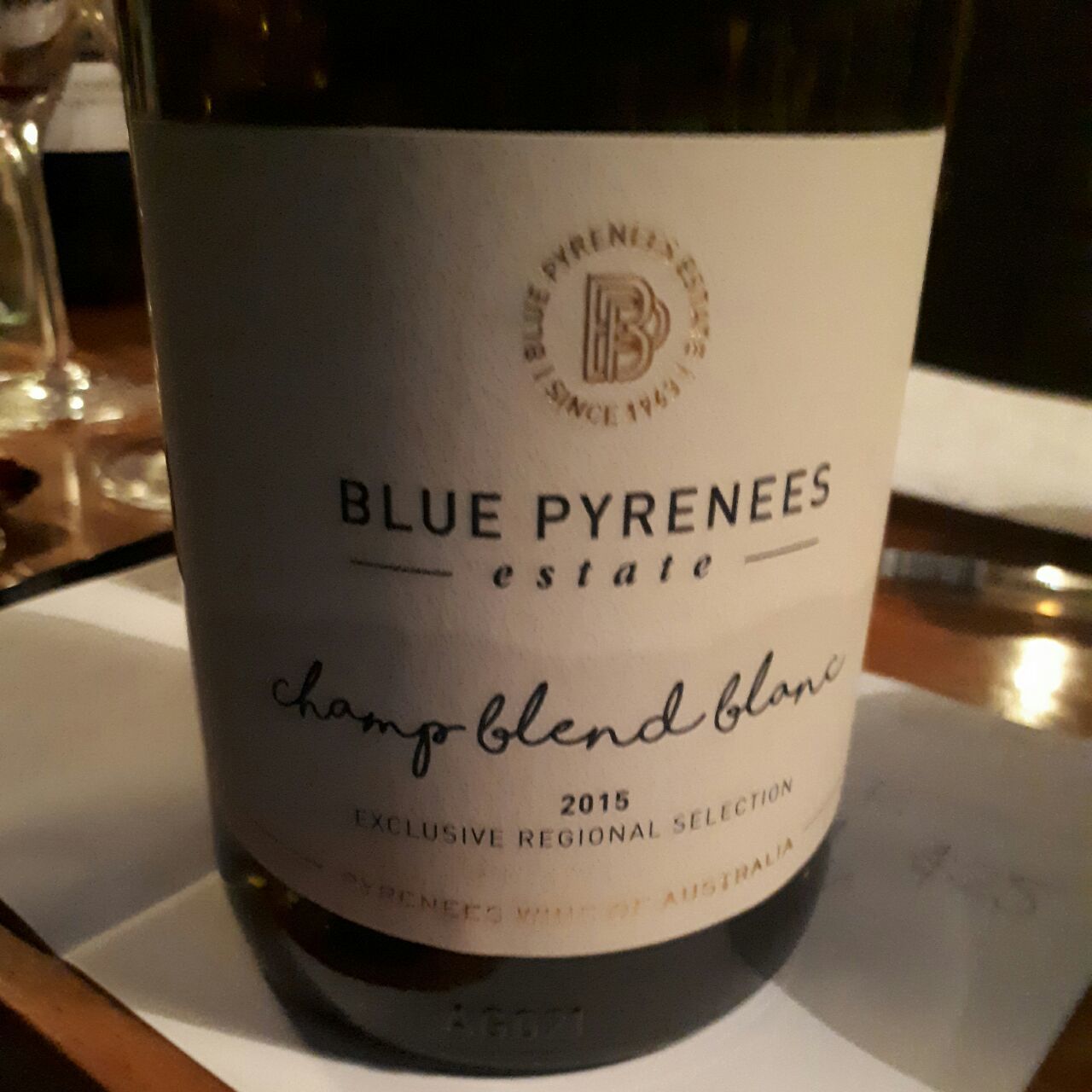 Blue Pyrenees Estate Champ Blend Blanc White Blend