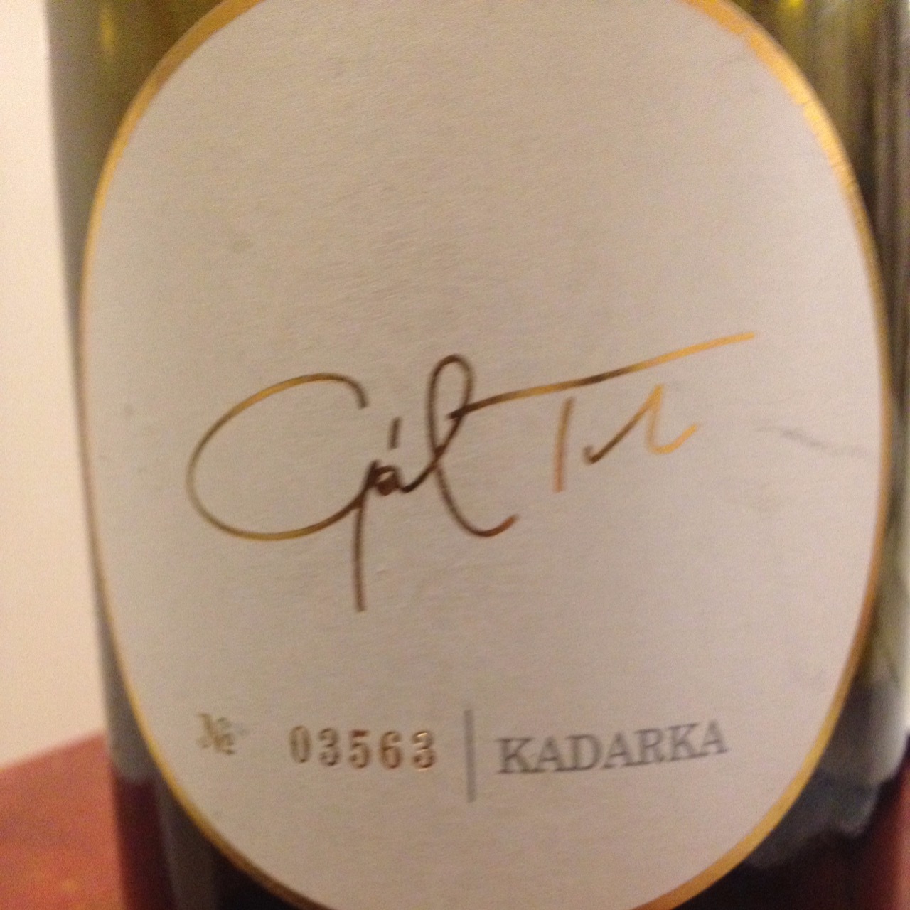 Gál Tibor Eger Kadarka