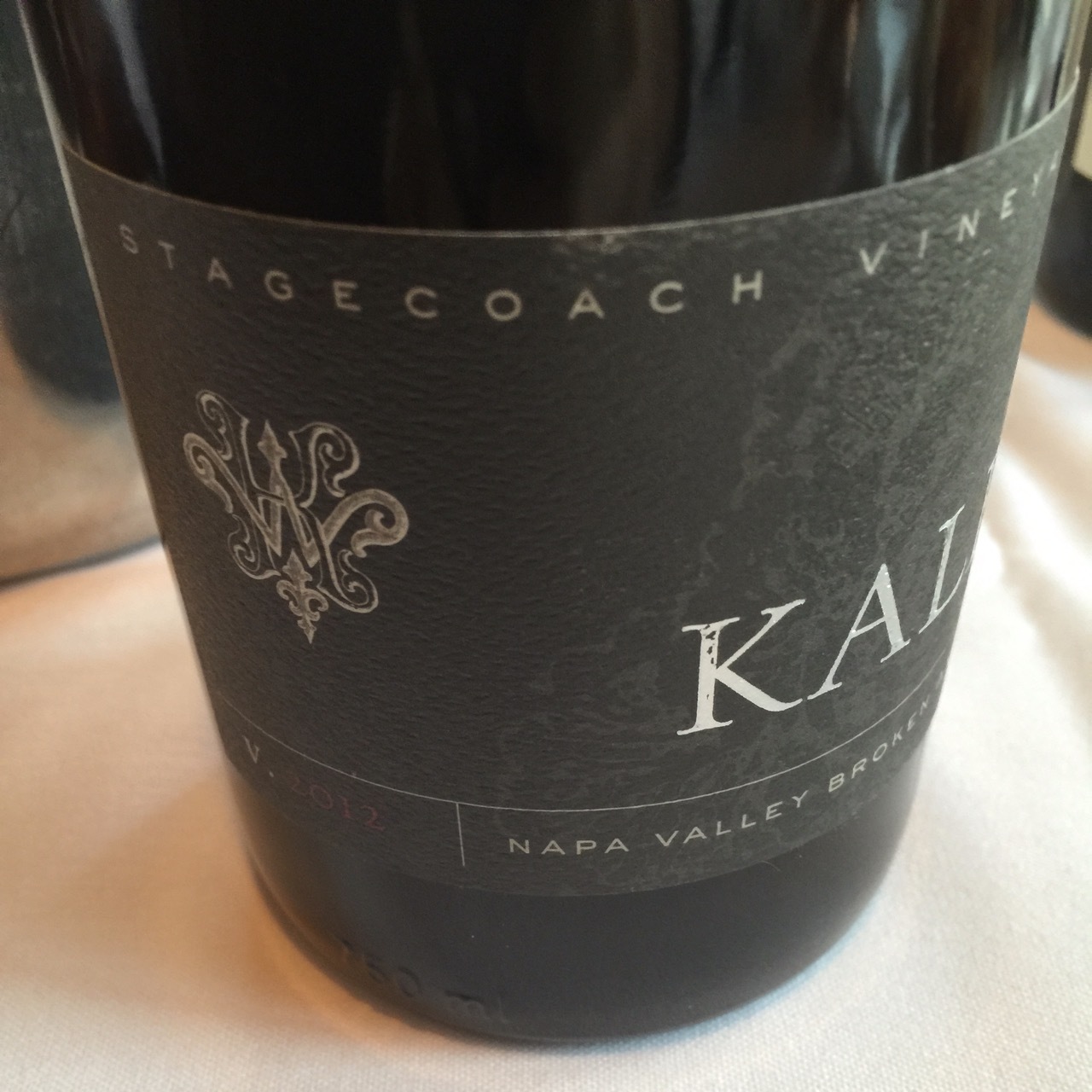 Stagecoach Vineyard Kale Broken Axle Napa Valley Syrah Grenache